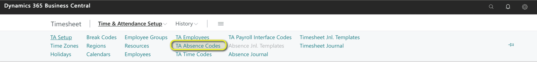 TAG TA | Times and Attendance Absence Codes - Docs